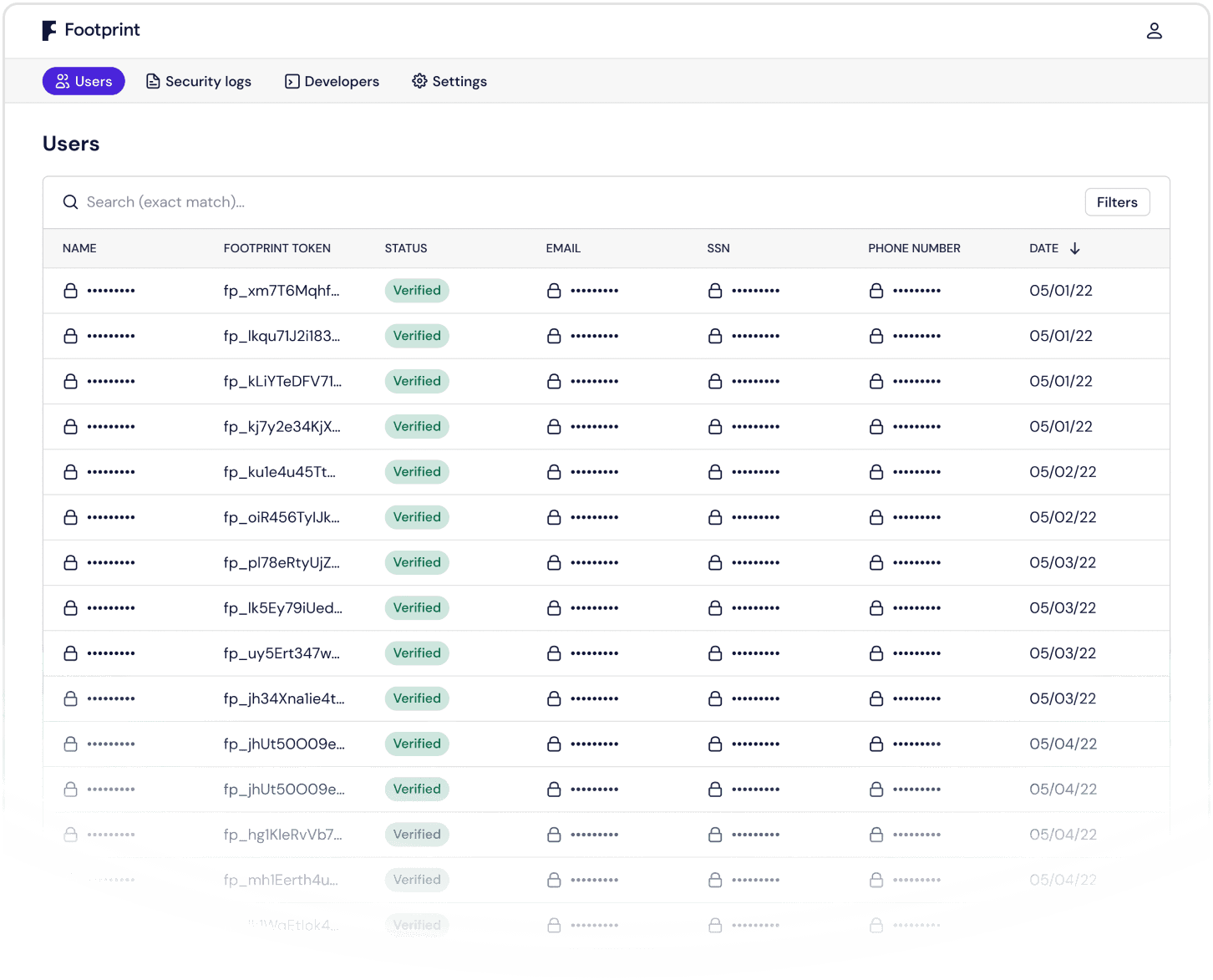 Footprint - one-click KYC & PII vault